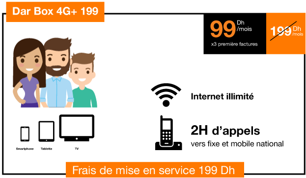 Dar Box - Wifi illimité haut débit - Orange